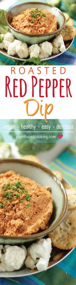 Roasted Red Pepper Dip - Plant Based Cooking